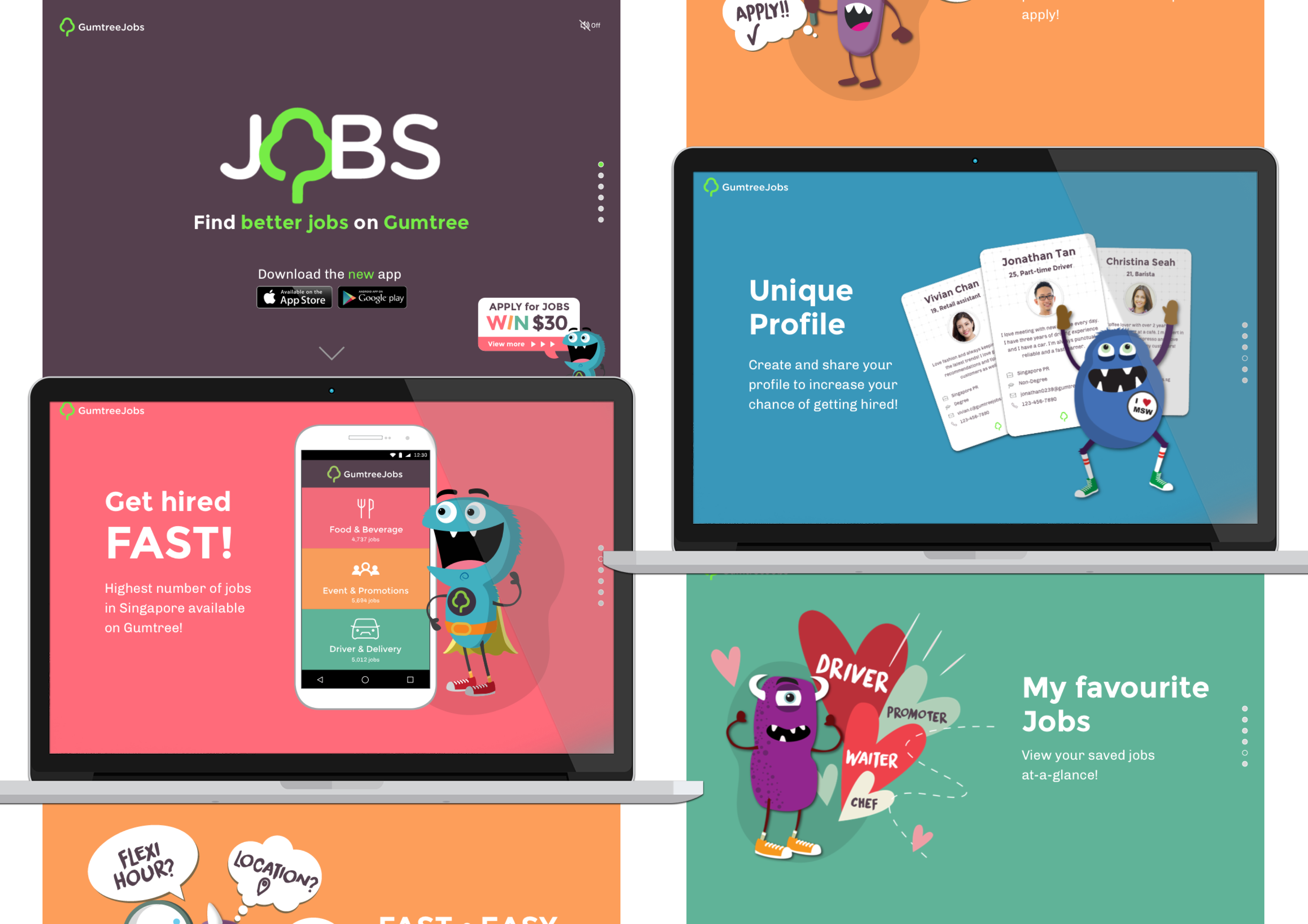 Download Gumtree Singapore Jobs App - Graphic Design - Full Size PNG ...