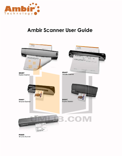 Download Pdf For Ambir Scanner Ps667 Manual - Ambir - Full Size PNG ...