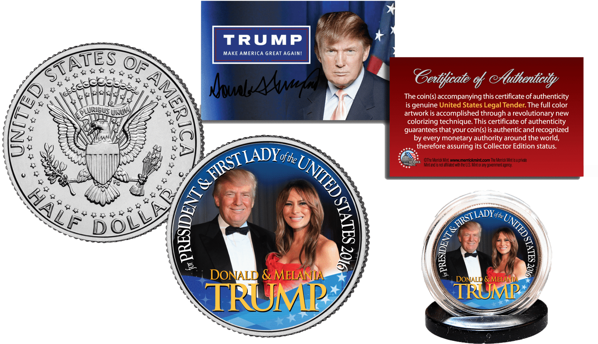 Download Donald & Melania Trump Collector Coin - Lgbt Dollar Coin ...