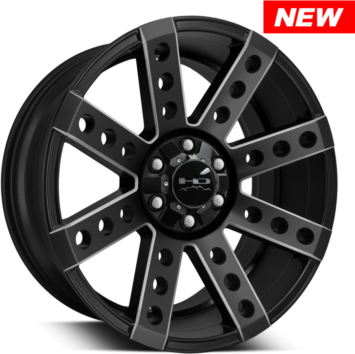 Download Hd Off-road Wheels Buckshot Satin Black Milled - Remington ...