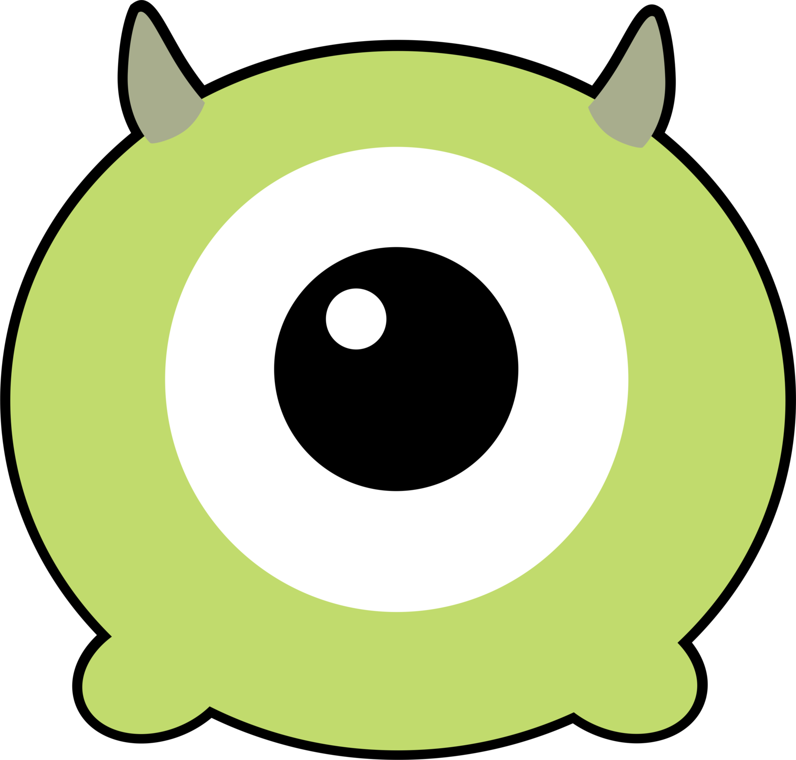 Download Disney Tsum Tsum Mike Wazowski - Full Size PNG Image - PNGkit