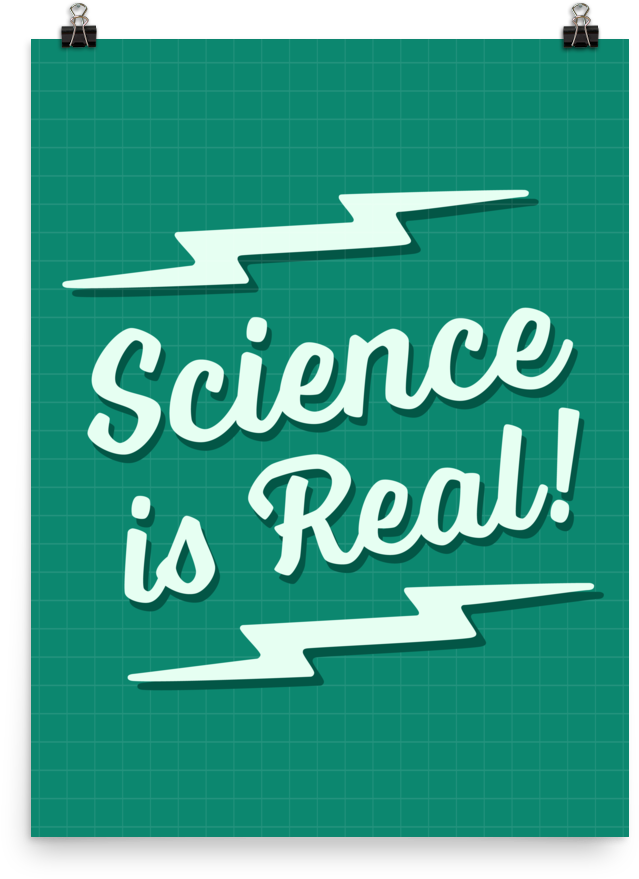 Download Posters Science Is Real Mockup Transparent - Full Size PNG ...
