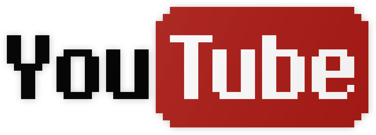 Download Elegant Youtube - Pixelated Youtube Logo - Full Size PNG Image ...