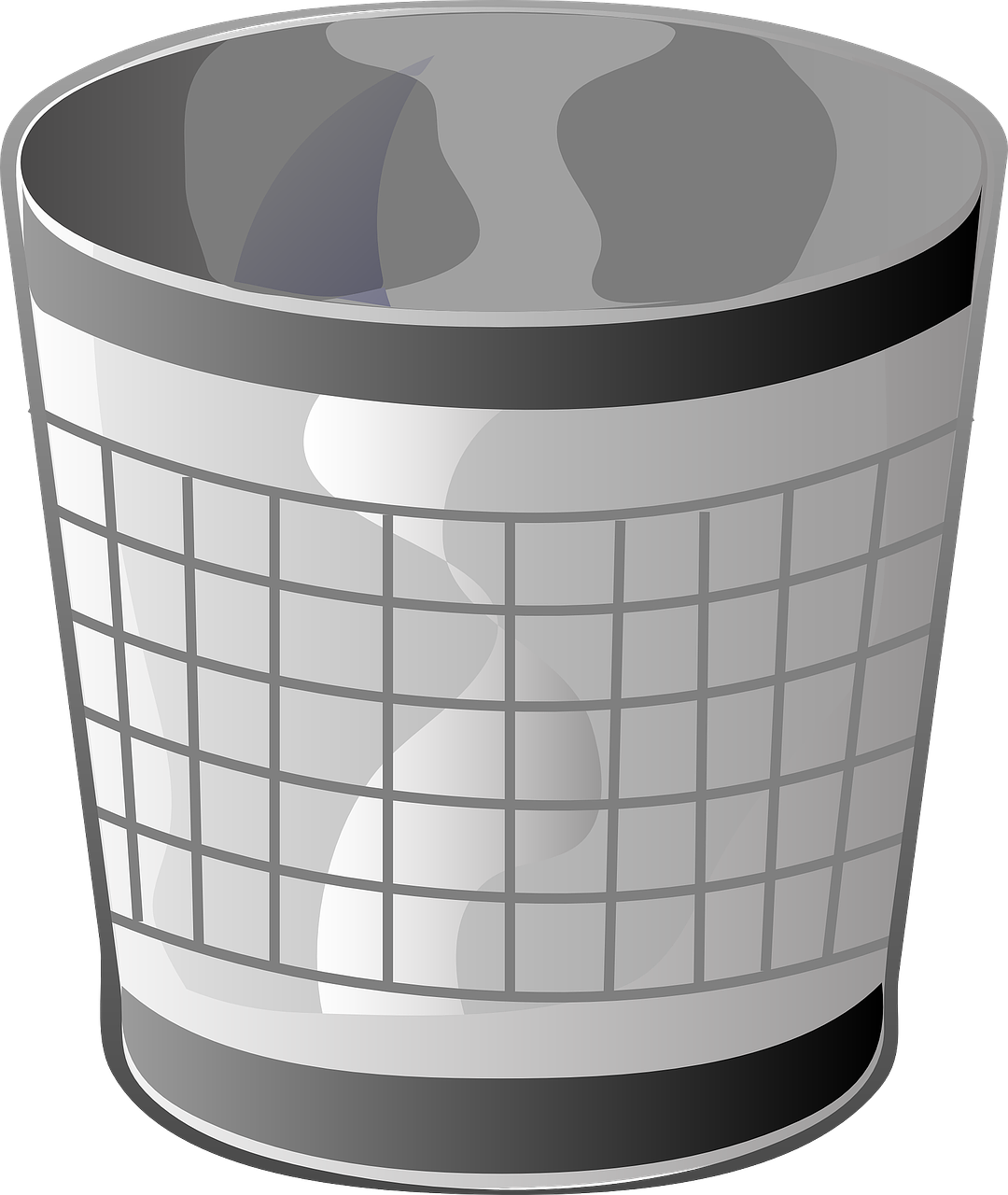Download Free Vector Empty Trash Bin Clip Art - Bin Clipart - Full Size ...