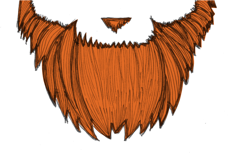 Download Free Library Beard Clipart Orange - Red Beard Clip Art - Full ...