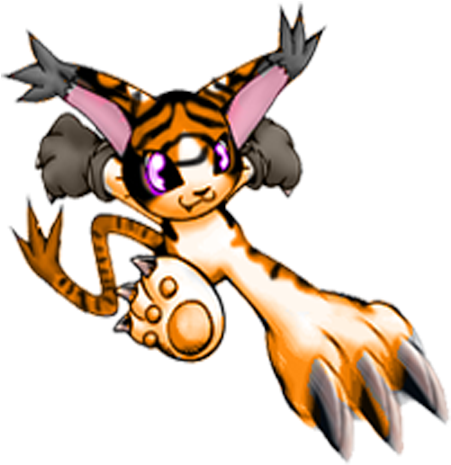 Download Tigermon - Cartoon - Full Size PNG Image - PNGkit