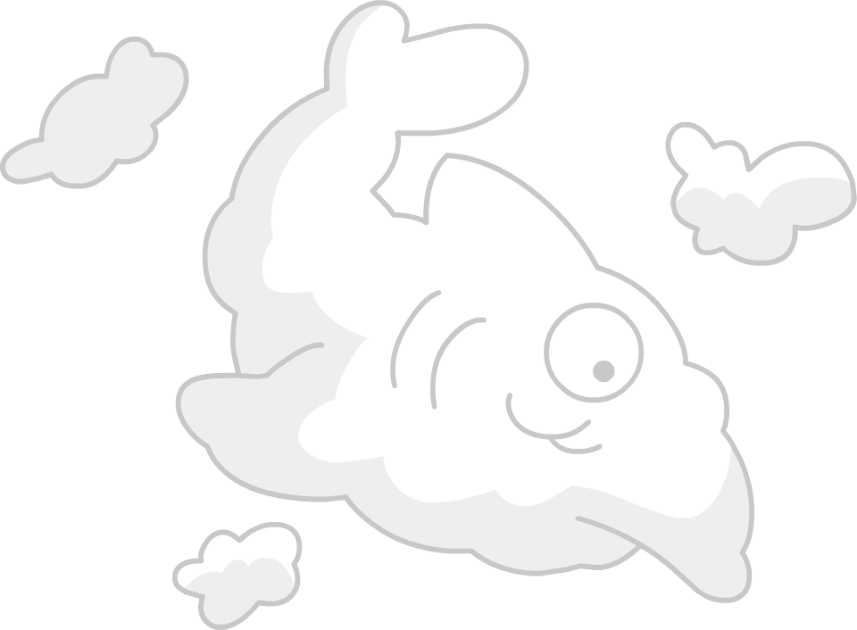 Download Super Hero Bounce Cloud Fish - Cartoon - Full Size PNG Image ...