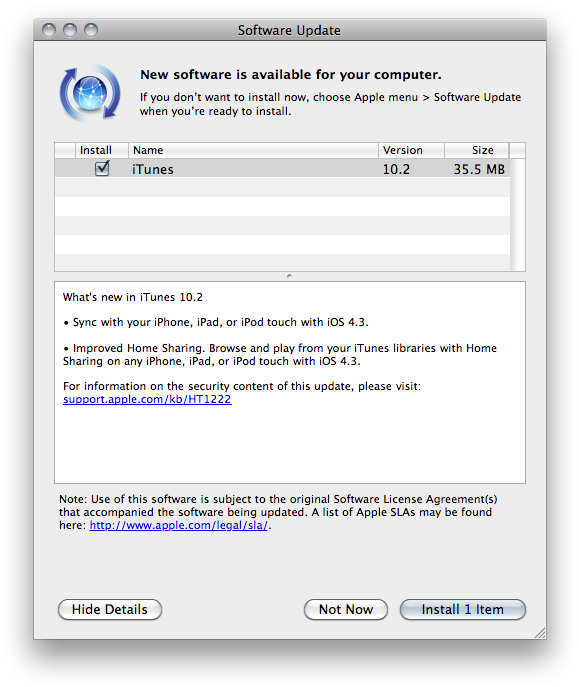 Download Apple Releases Itunes - Software Update - Full Size PNG Image ...