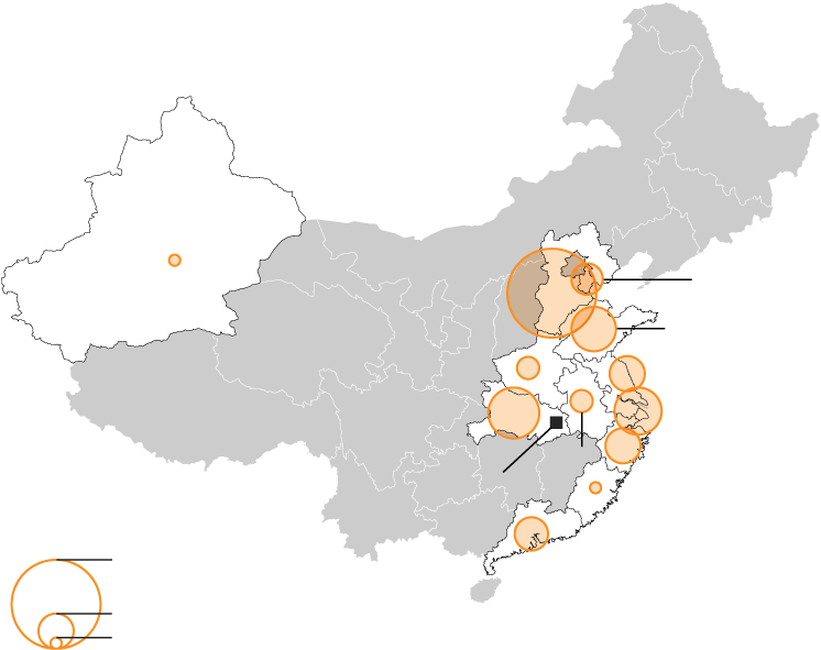 Download Xinjiang - Editable China Provinces Map - Full Size PNG Image ...