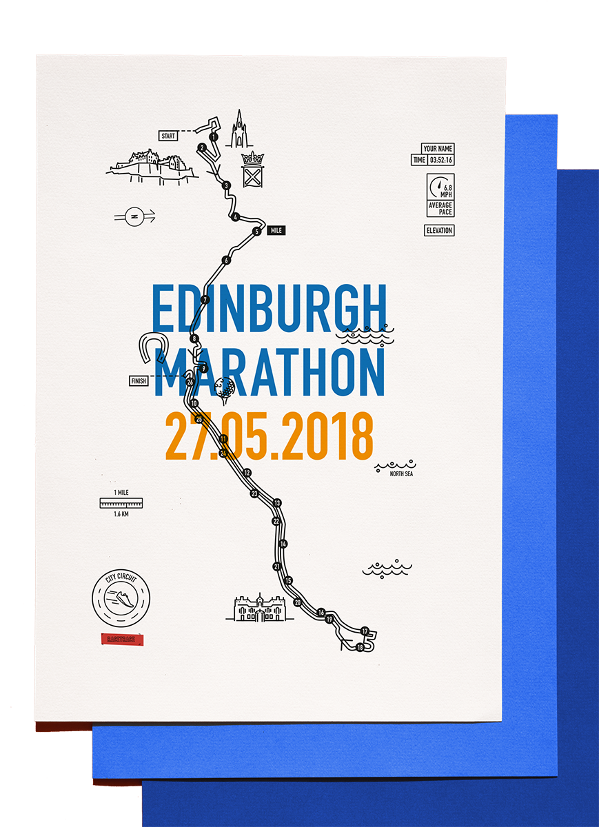 Download Prd Img Unframed Paper Edinburgh Marathon - Marathon - Full ...