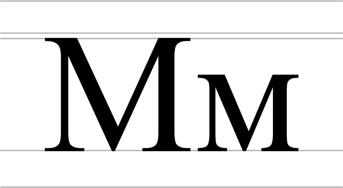 Download Upper And Lower Case M - Full Size PNG Image - PNGkit