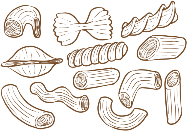 Download Hand Drawn Macaroni - Drawing - Full Size PNG Image - PNGkit