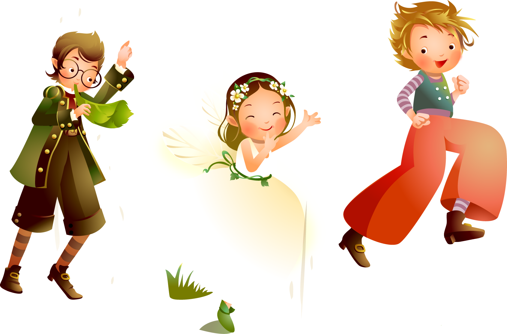 Download Transparent Cartoon Child Illustration - Kids Dancing Vector ...