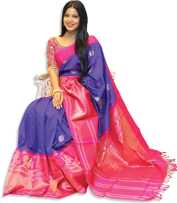 Download Pattu Sarees In Vijayawada - Sari - Full Size PNG Image - PNGkit