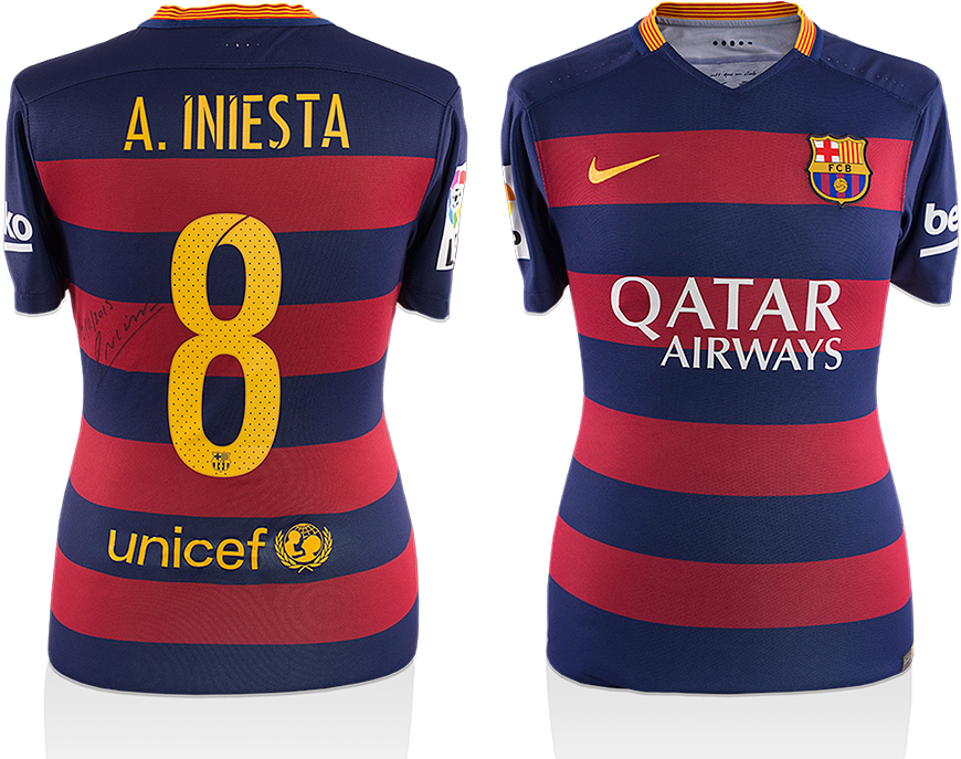 Download Andres Inesta Matchworn Barcelona Shirt - Sports Jersey - Full ...