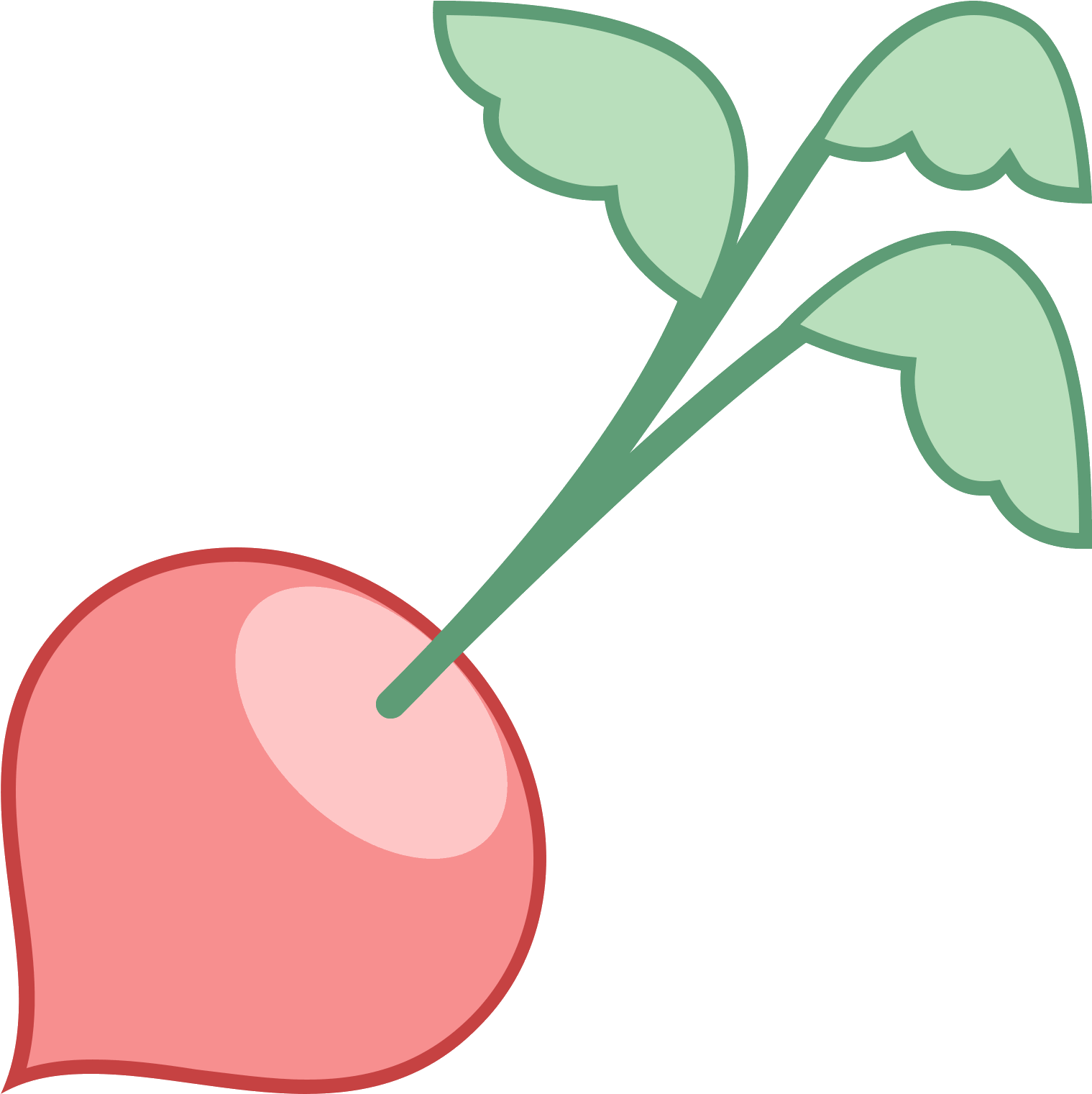Download It's A Logo Of A Radish - Full Size PNG Image - PNGkit
