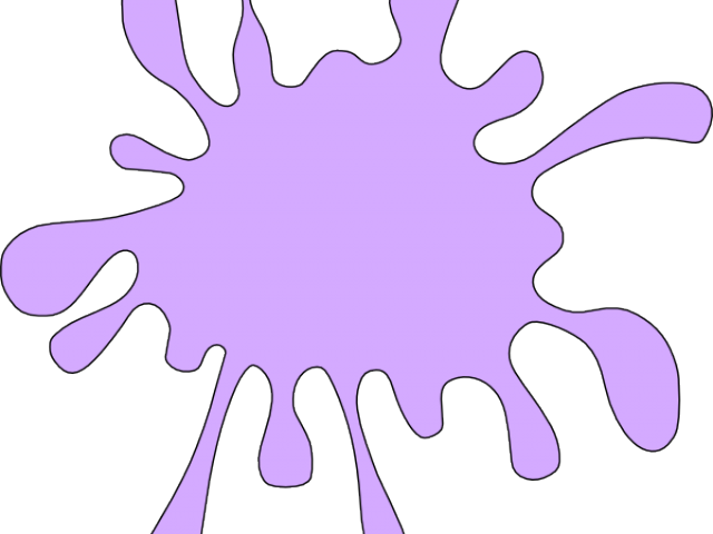 Purple Paint Splatter Clip Art
