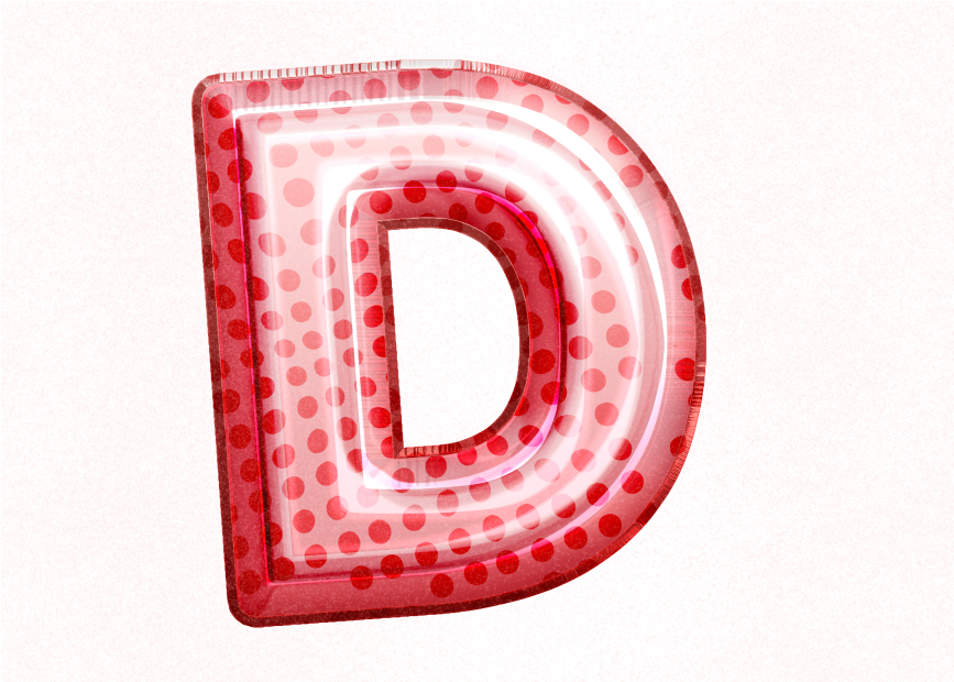 Download Balloon Style Letter D - Number - Full Size PNG Image - PNGkit