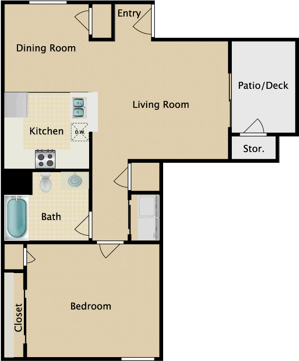 Download Furnish This Floor Plan - Floor Plan - Full Size PNG Image ...