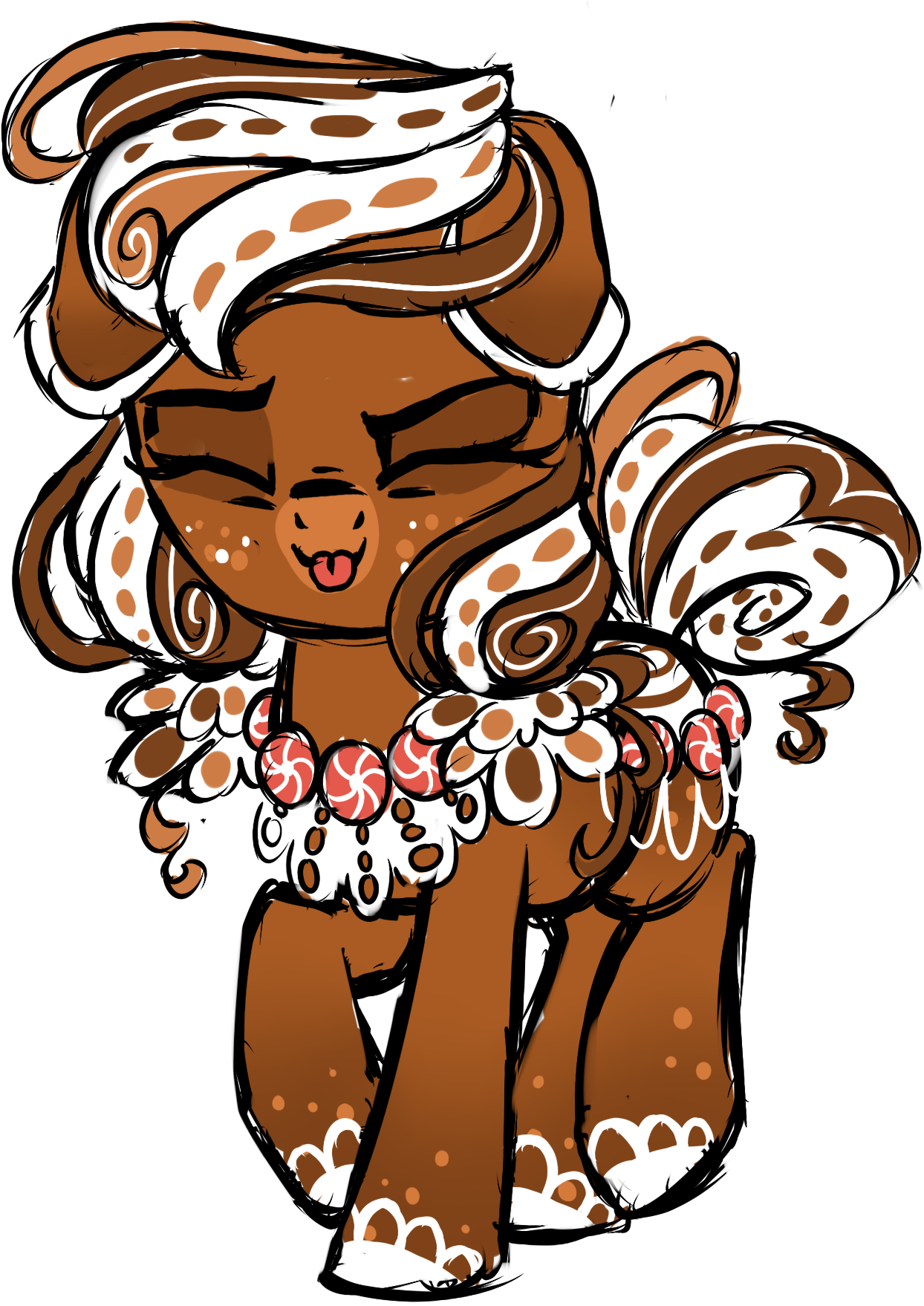 Download Rainjay-xx, Eyes Closed, Food, Food Pony, Gingerbread ...