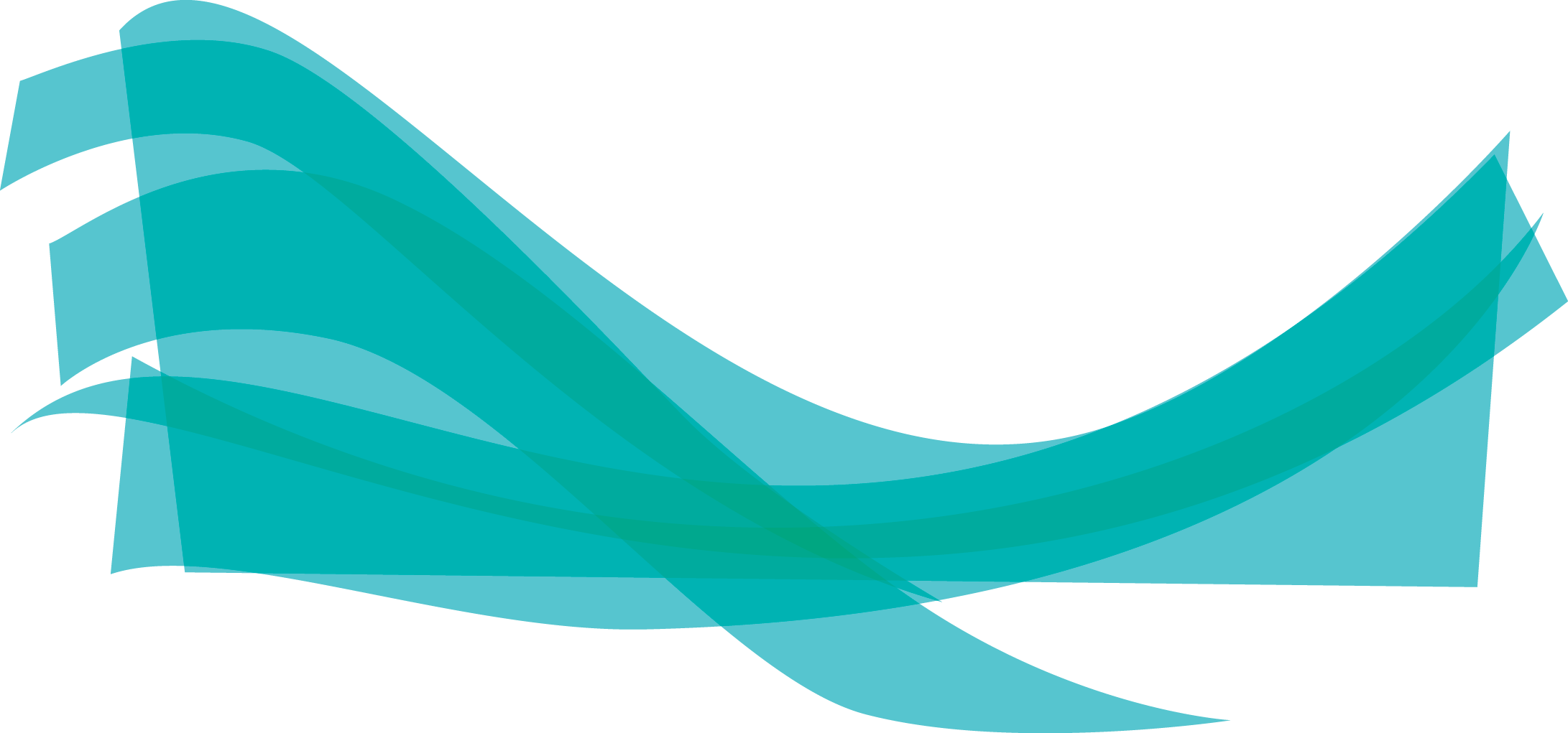 Download Blue Green Wave - Graphic Design - Full Size PNG Image - PNGkit