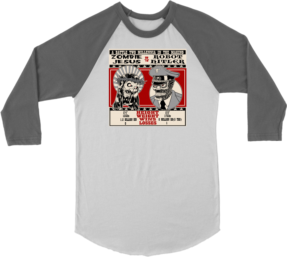Download Zombie Jesus Vs Robot Hitler • Original Design By Tank - Shirt ...