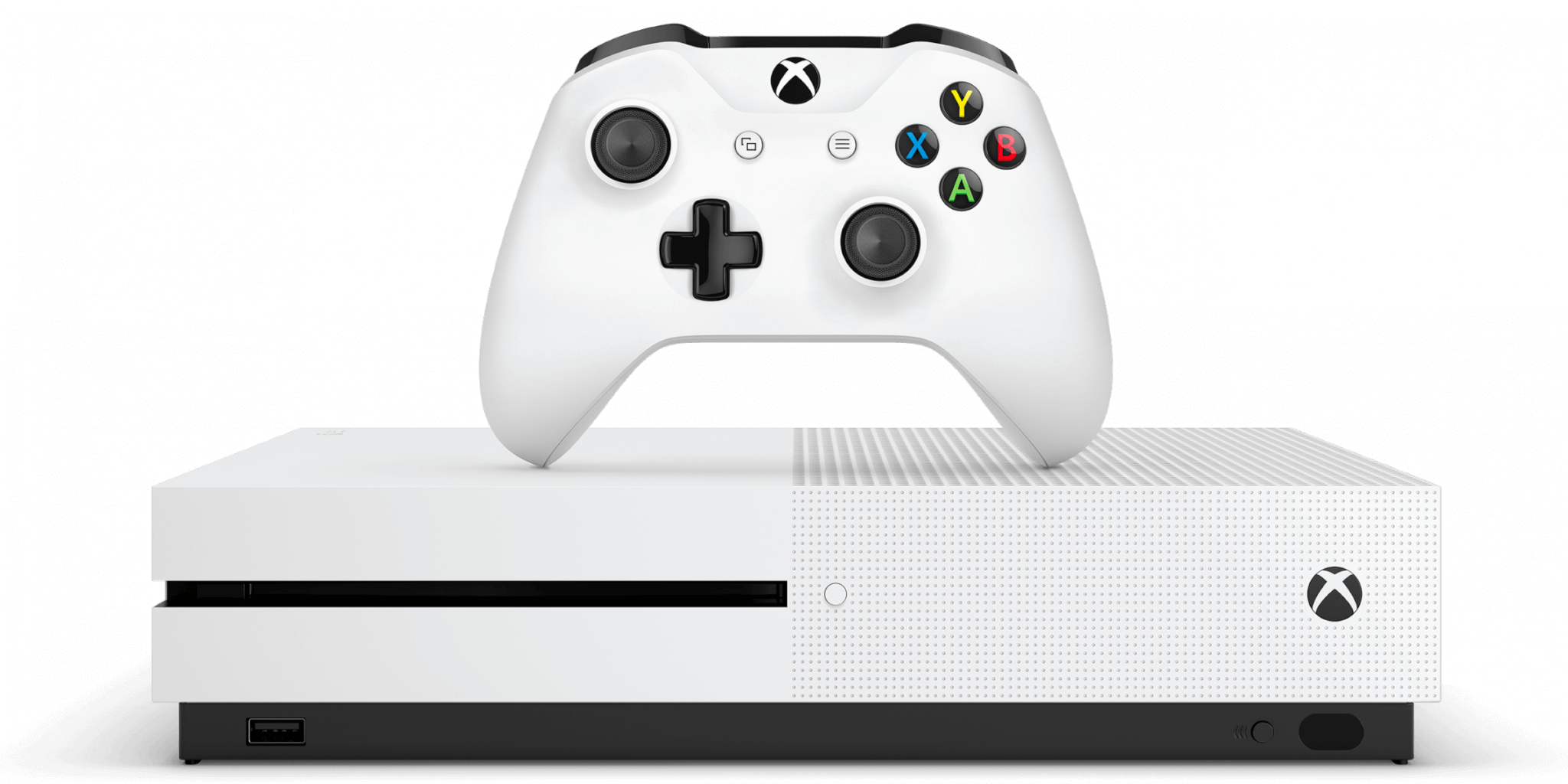 Download Xbox One S Controller - White Xbox One S - Full Size PNG Image ...