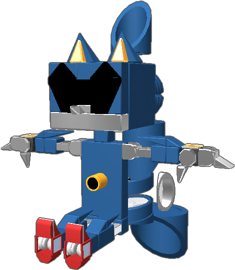 Download Here's Metal Sonic For Your Game, If It's Too Late, - Cartoon ...