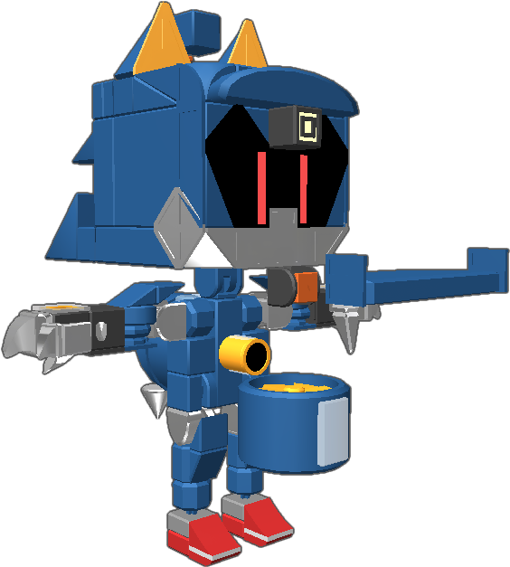 Download There Are 5 Fingers On Metal Sonic - Cartoon - Full Size PNG ...