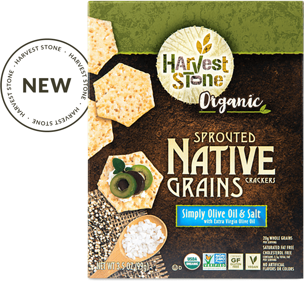 Download Organic Sprouted Native Grains Crackerssimply Olive - Harvest ...
