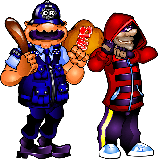 Download Cops `n´robbers Millionaries Row - Cartoon - Full Size PNG ...