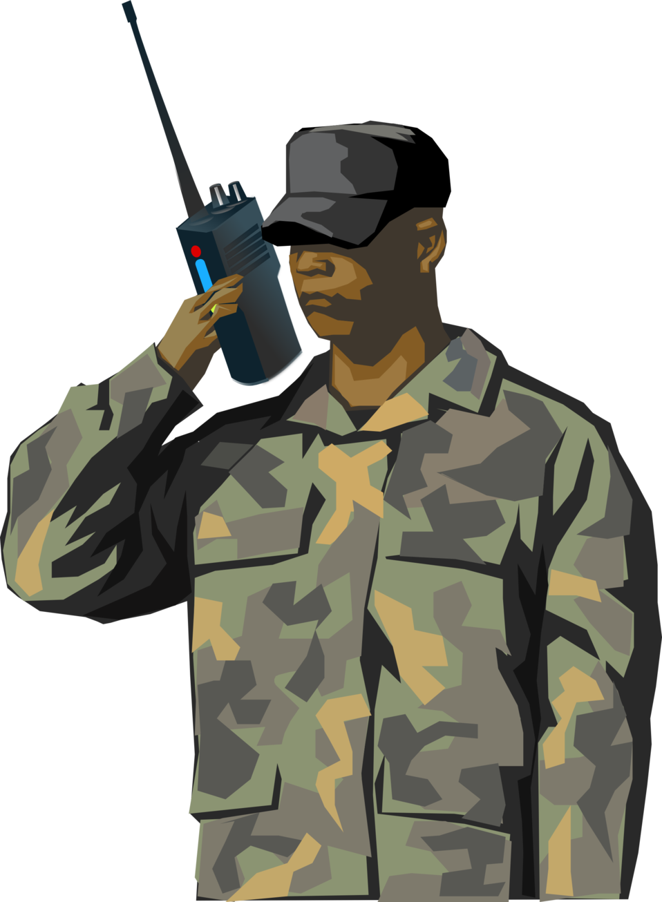 Download Soldier With Walkie Talkie Radio - Military Using Walkie ...