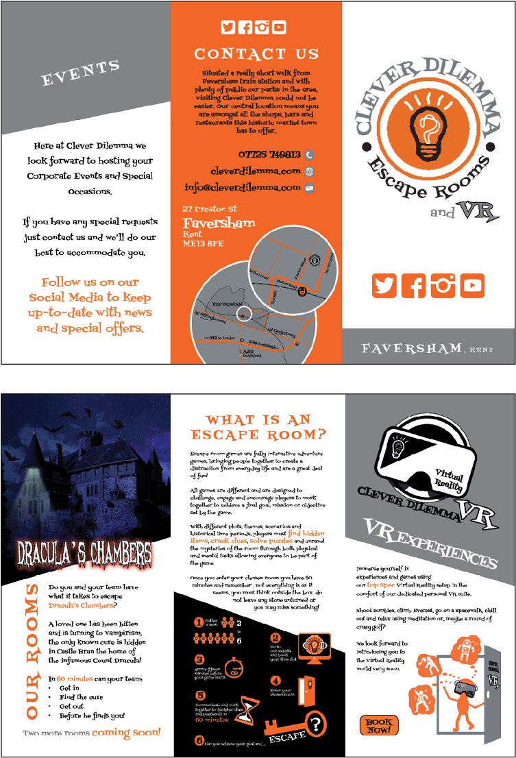 Download Clever Dilemma Folded Leaflet - Flyer - Full Size PNG Image ...