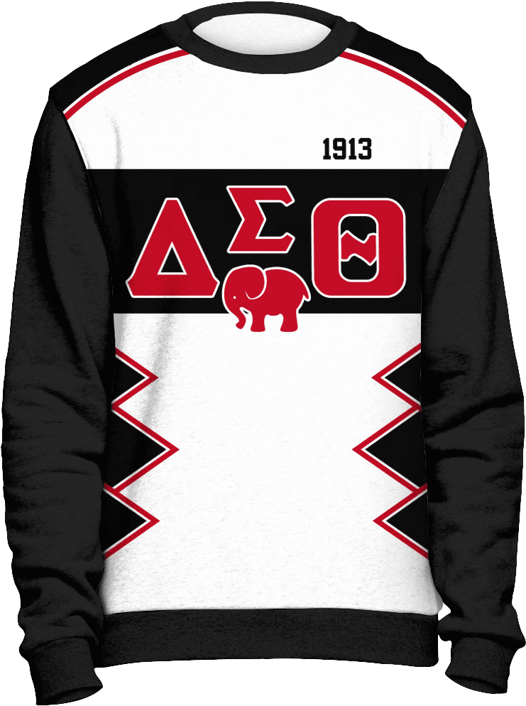 Download Delta Sigma Theta Initials And Year Black Sweatshirt - Omega ...