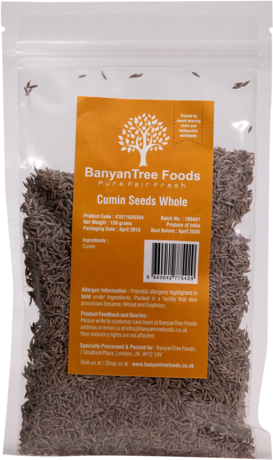 Download Fresh Cumin Seed Resealable Pack - Full Size PNG Image - PNGkit