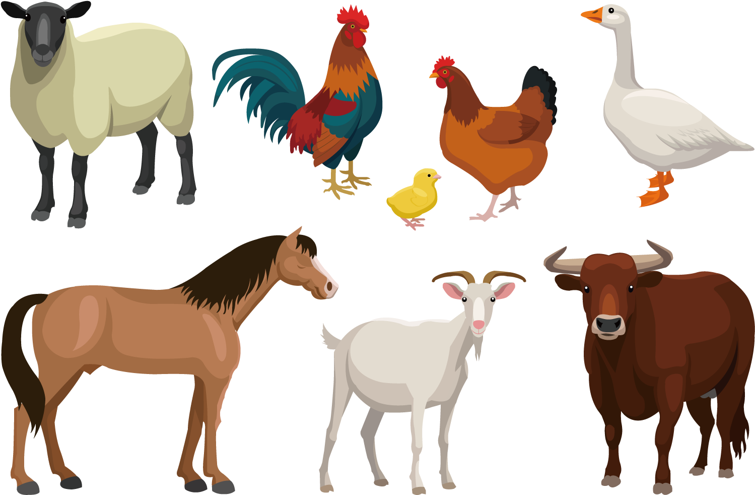 Download 1500 X 1500 6 - Farm Animals Png Free - Full Size PNG Image ...