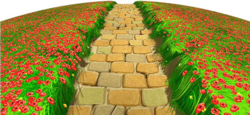 Download Free Png Download Stone Path With Flowers Ground Png - Garden ...