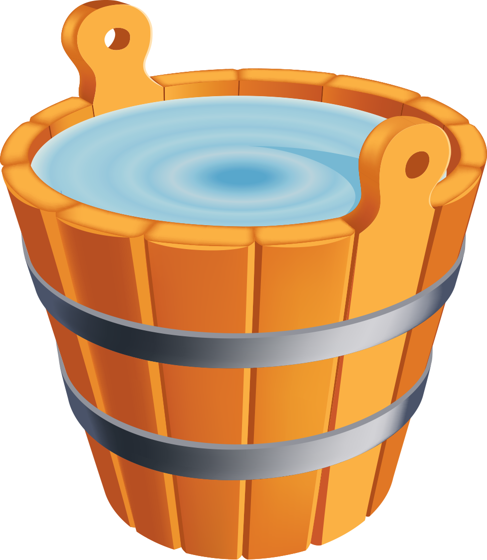 Download Bucket Clipart Water Bucket - Bucket Of Water Clipart Png ...