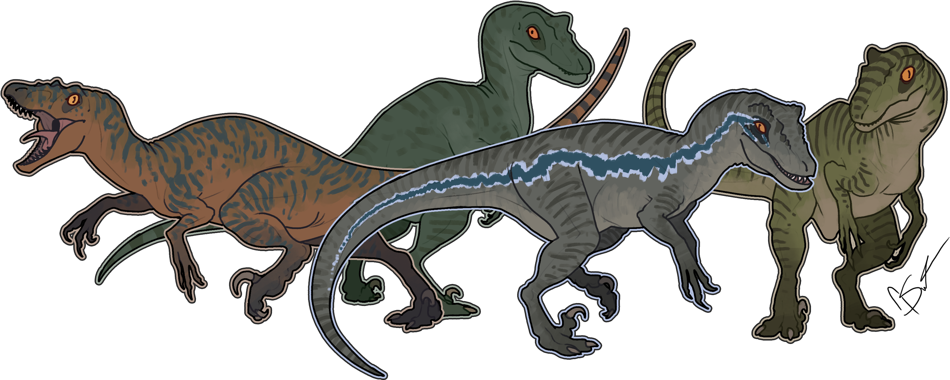 Download I Drew The World - Imagenes De La Raptor Squad - Full Size PNG ...