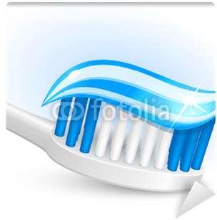 Download Toothbrush And Gel Toothpaste Wall Mural - Toothpaste - Full ...