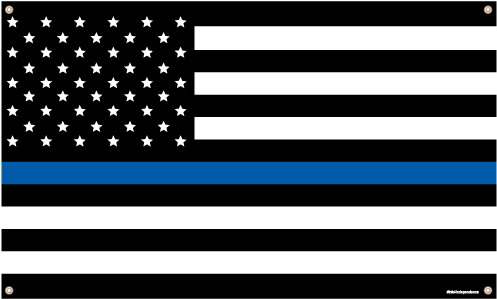 Download Thin Blue Line American Flag Banner - American Flag Styles ...