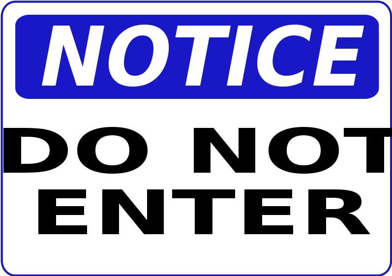 Download Clipart Info - Police Do Not Enter Signage - Full Size PNG ...