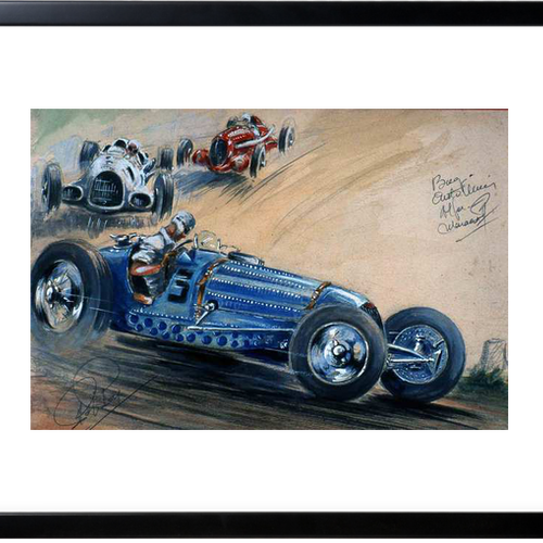 Download Bugatti Auto-union Alfa Black Frame - Bugatti Type 51 - Full ...