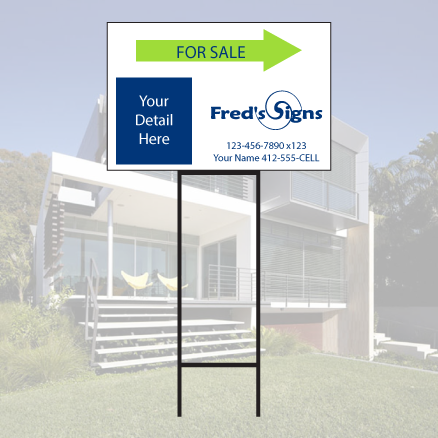 Download Aluminum Sign Faces Directional Sign With Round Rod - Llc Real ...