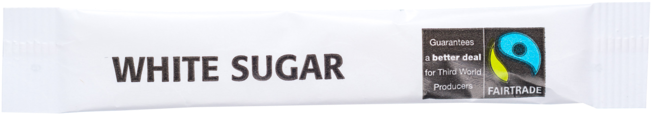 Download Fairtrade White Sugar Stick - Label - Full Size PNG Image - PNGkit
