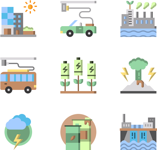 Download Sustainable Energy - Cartoon - Full Size PNG Image - PNGkit