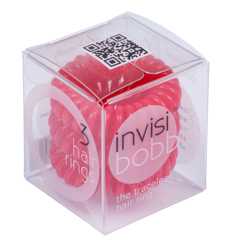 Download Invisi Bobble Raspberry Red Hair Ring - Box - Full Size PNG ...