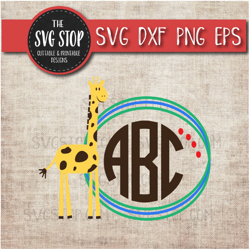 Download Giraffe Monogram Frame Example Image - Clip Art - Full Size ...