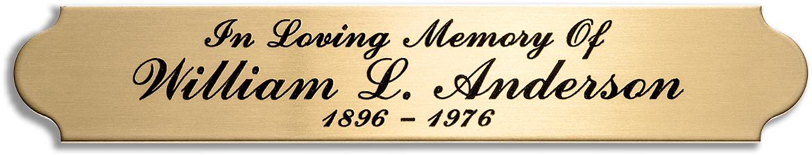 Download Brass Nameplate With Ornamental Ends - Williams Pinball - Full ...