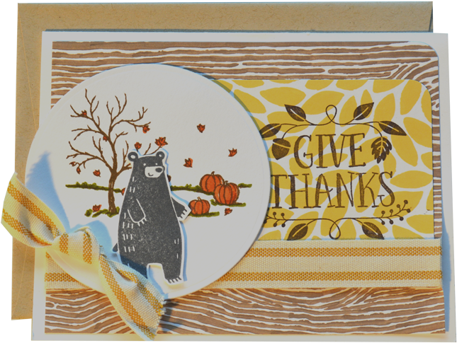 Download Give Thanks Bear - Craft - Full Size PNG Image - PNGkit